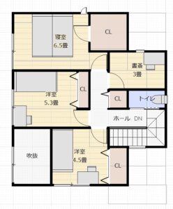 32.5坪4LDK2階建て東入りの家 | アトリエコジマ～注文住宅理想の間取り作りと失敗しないアイデア・実例集～