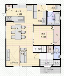 32.5坪4LDK2階建て東入りの家 | アトリエコジマ～注文住宅理想の間取り作りと失敗しないアイデア・実例集～